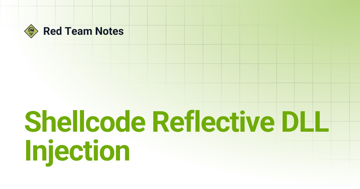 Shellcode Reflective DLL Injection | Red Team Notes